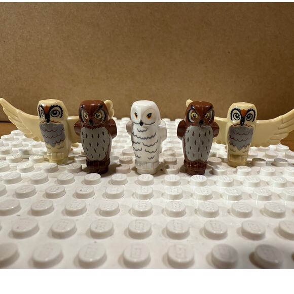 Lego | Toys | Lego Animal Owl Bundle Set Of 5 Brown White Tan Wings ...